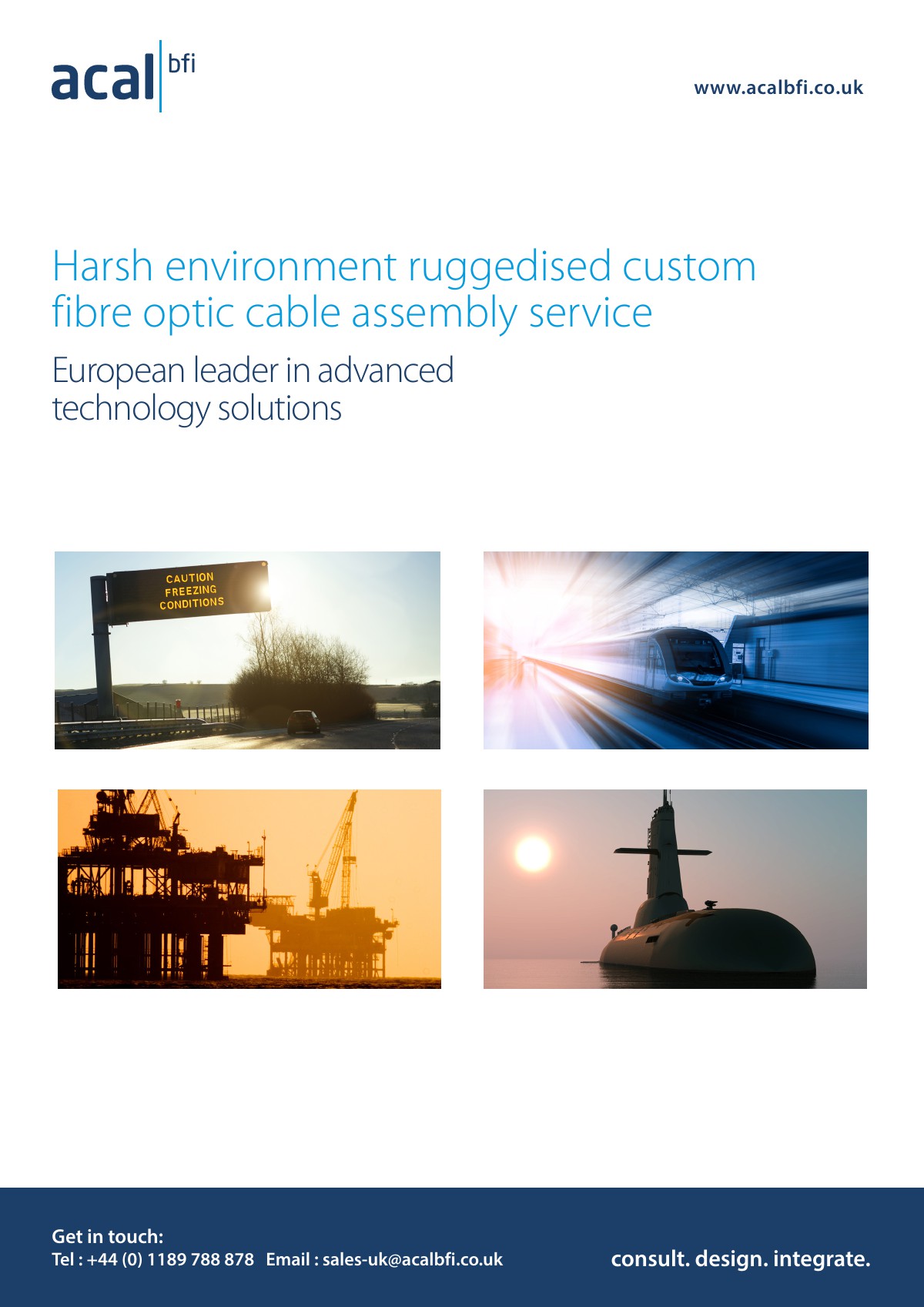 Harsh environment ruggedised custom fibre optic cable assembly services ...